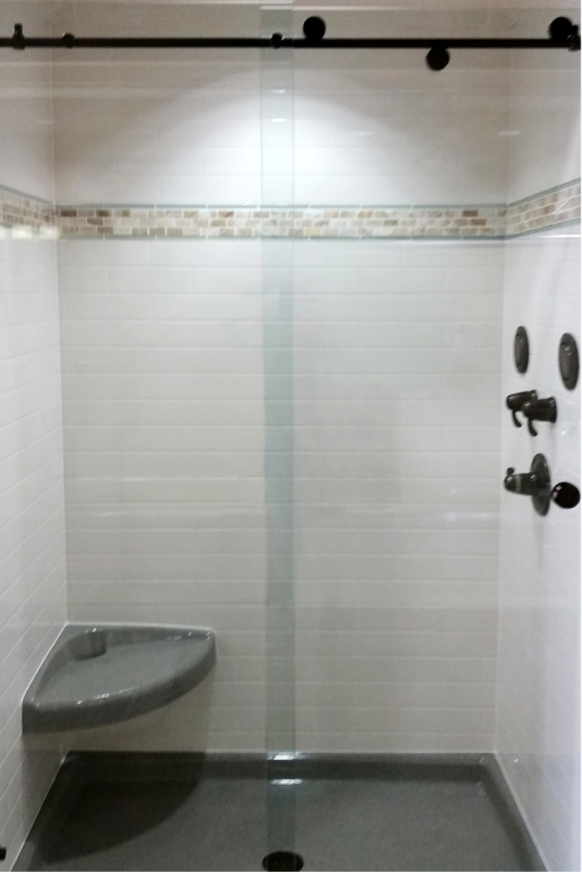3 Steps to Add Trim and Borders to DIY Shower Wall Panels