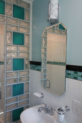 Contemporary and Colored Glass Block Designs for Walls and Windows