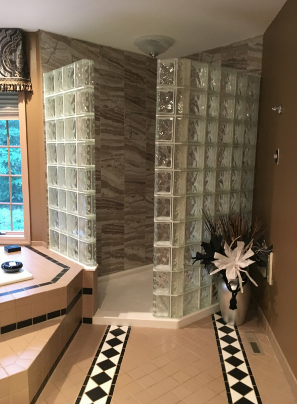 Glass block shower wall installation - 5 mistakes to avoid