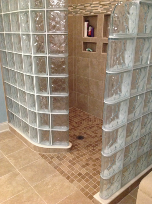 How to Design and Build a Glass Block Shower Wall and Base System ...