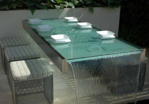 7 Fun Ideas Using Glass for an Outdoor Patio, Deck or Garden– Stairs ...